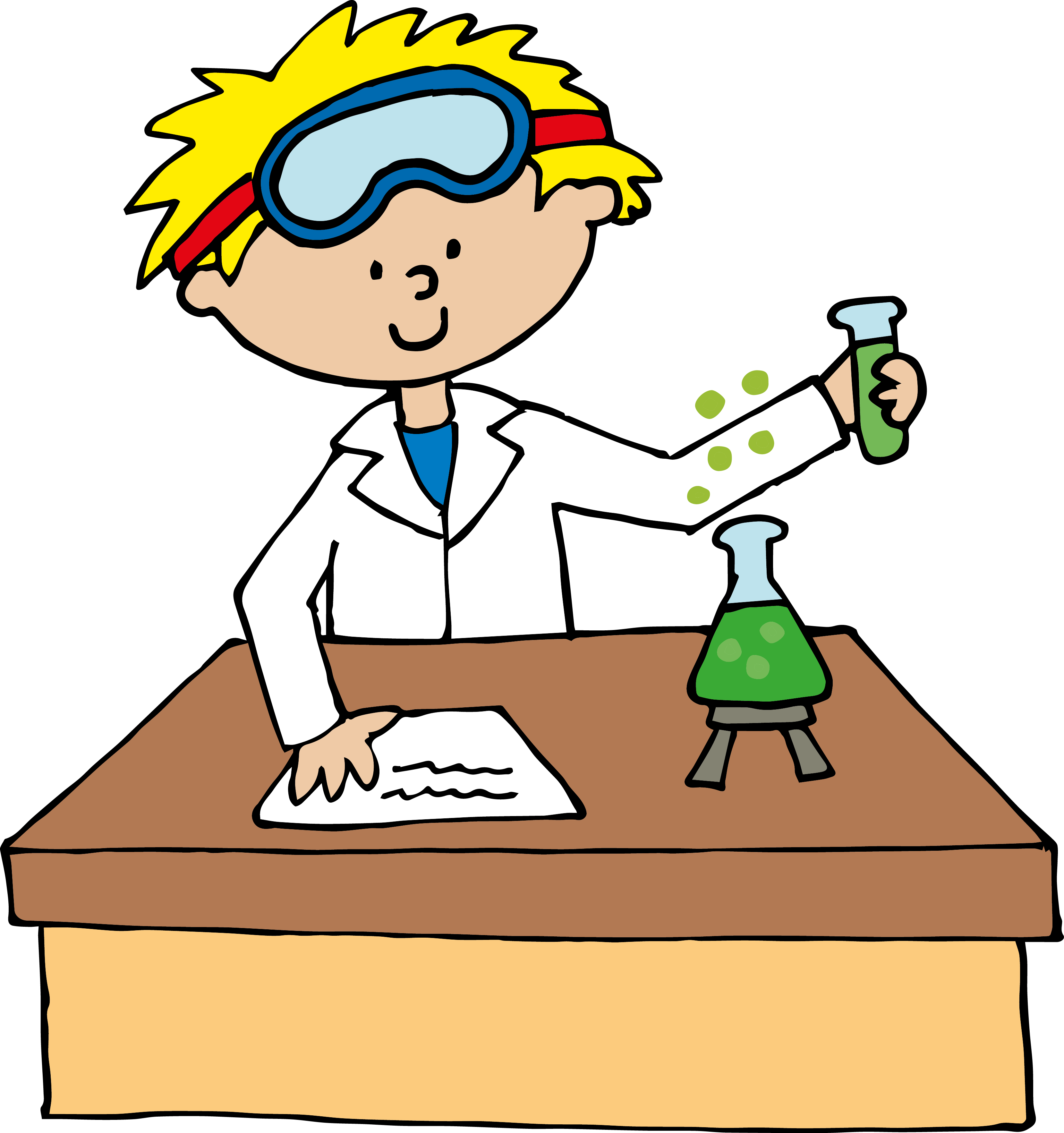 Kid Mad Scientist Clipart